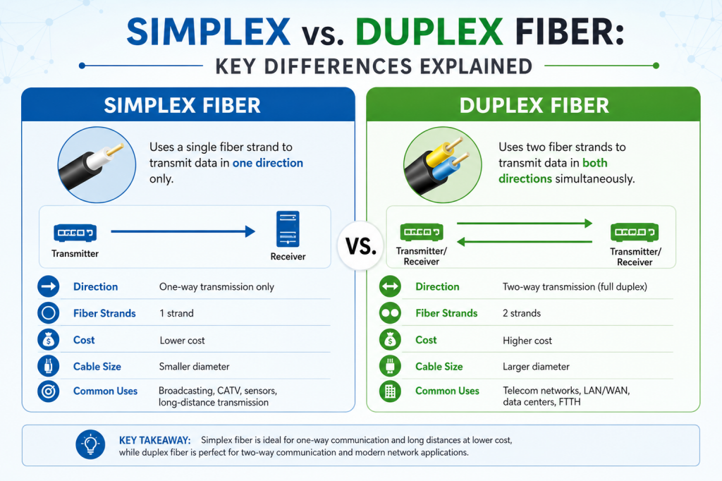 Simplex vs. Duplex Fiber: Key Differences Explained – ExamTopics